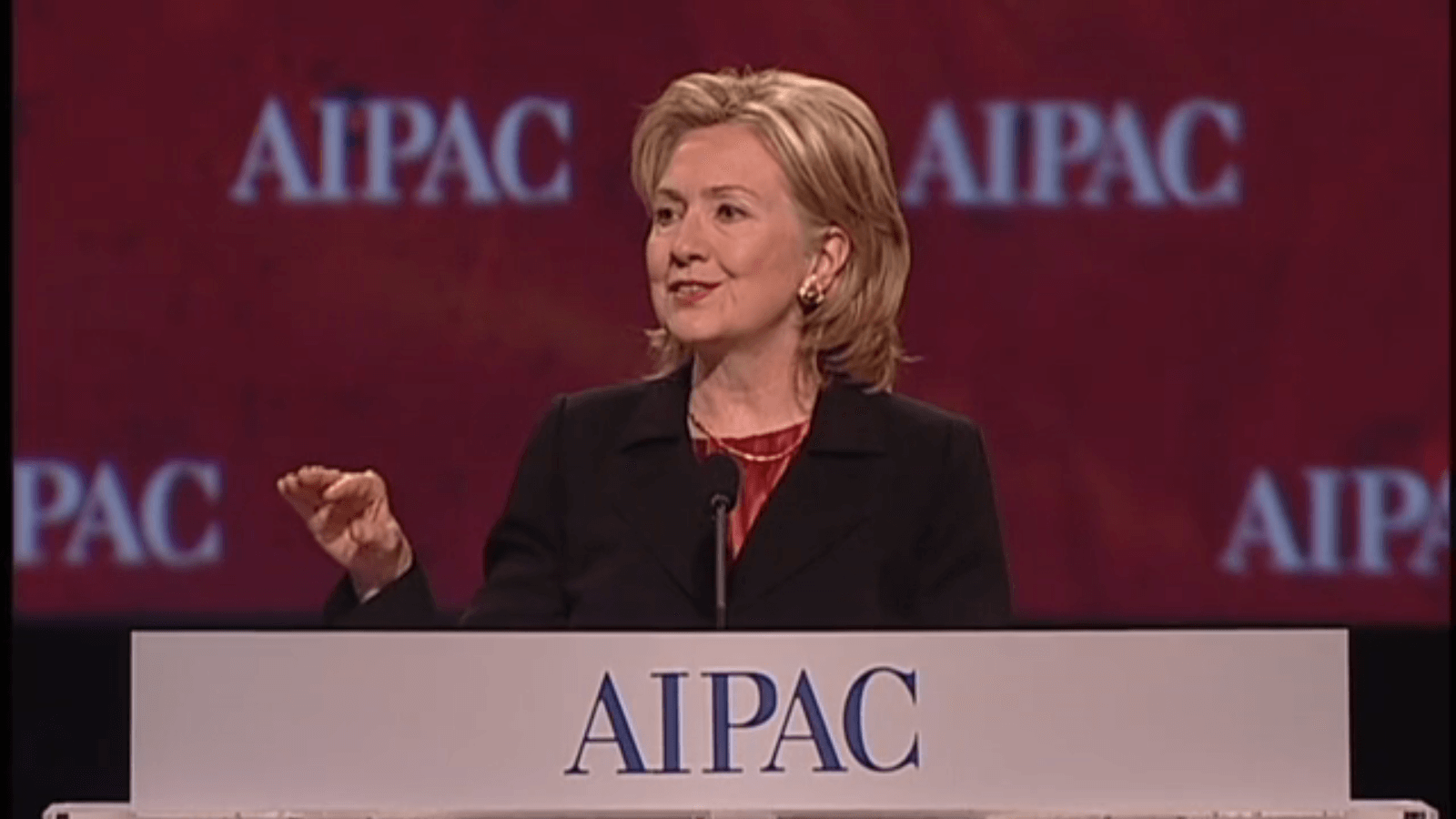Bill and Hillary Clinton both opposed his invitation from AIPAC in 2010 ...