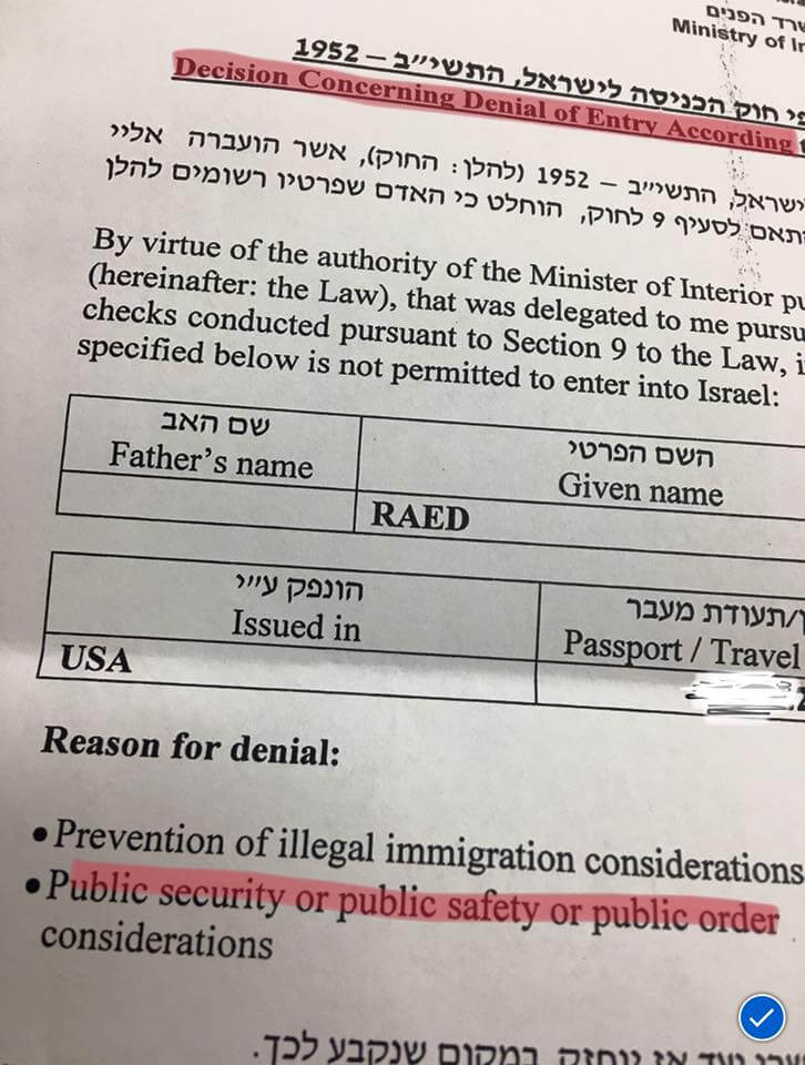 Israel denies entry to Amnesty International staffer due to alleged ...