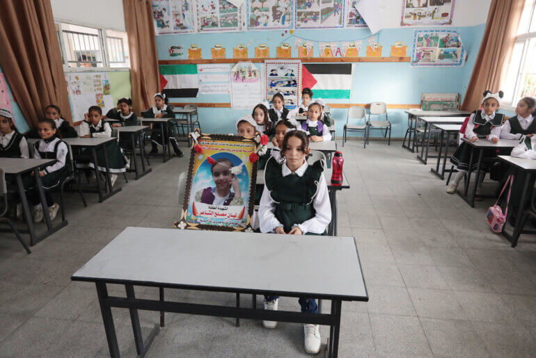 Students return to Gaza classrooms, but many schools are still damaged ...