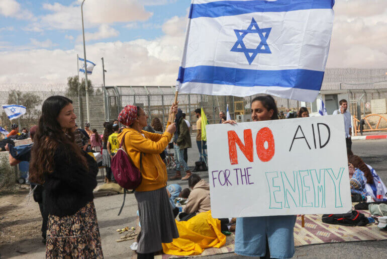 Over 2/3 of Jewish Israelis oppose humanitarian aid to Palestinians ...