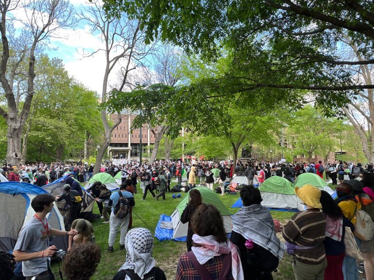Students across Philadelphia launch Gaza solidarity encampment at UPenn ...