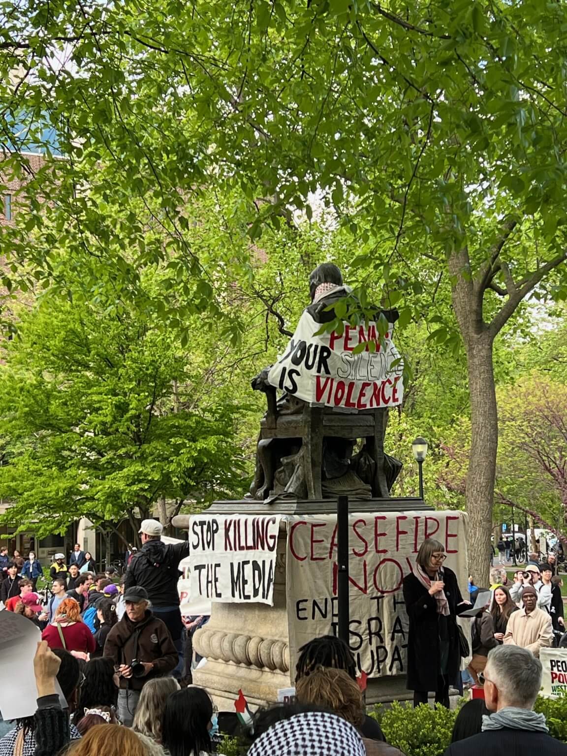 Students across Philadelphia launch Gaza solidarity encampment at UPenn ...