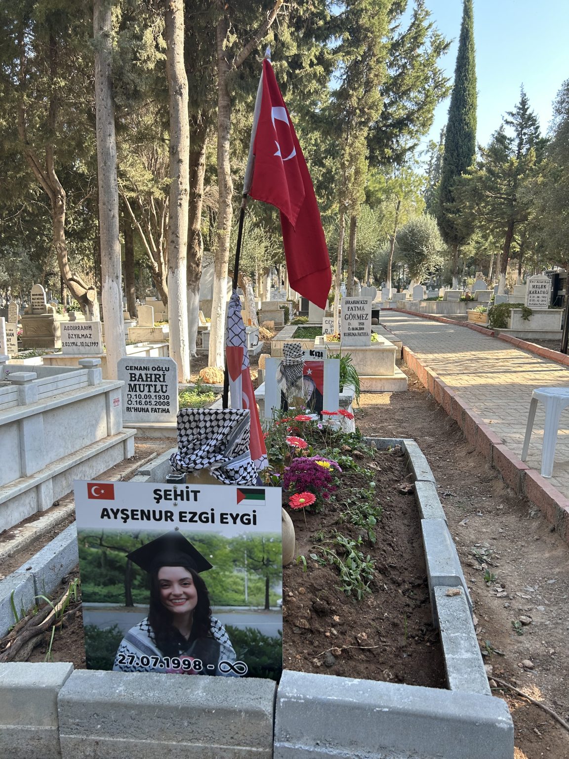 Two months on: Reflections at the grave of Ayşenur Ezgi Eygi – Mondoweiss